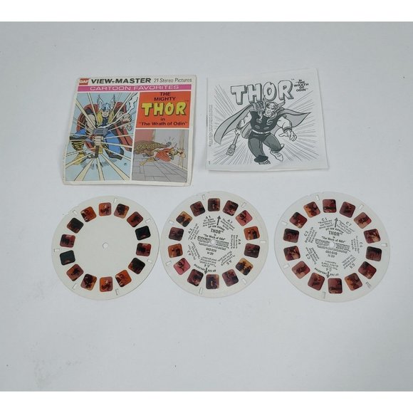 GAF | Toys | Vintage View Master Thor 977 The Wrath Of Odin Complete W ...